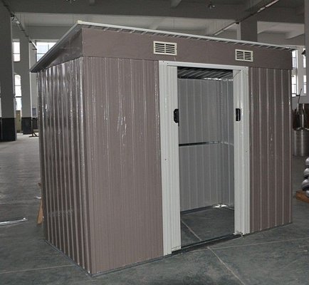 Movable DIY Metal Storage Shed 4x8 Pent Roof Sheds Galvanizing Stainless Steel
