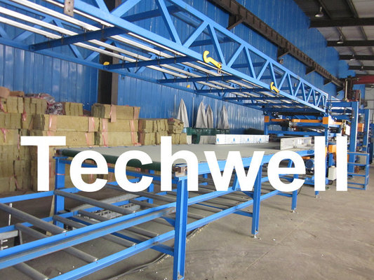 Rock Wool Sandwich Panel Production Line, Rock Wool Insulated Sandwich Panel Line