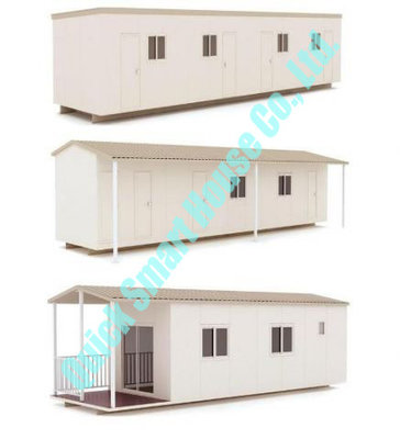 White Flat Pack Portable Modular Homes , Cargo Container House
