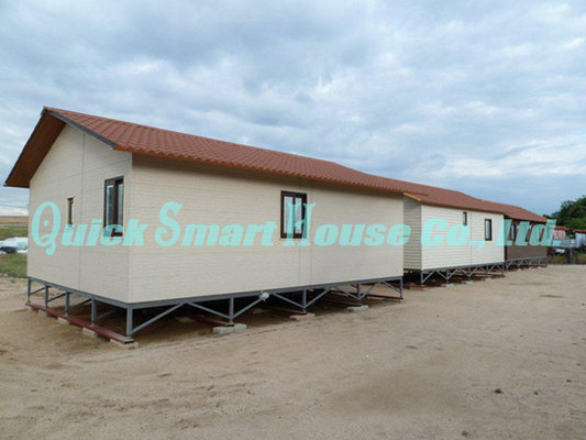 OEM Sandwich Panel Portable Modular Homes , Custom Office Prefab Houses