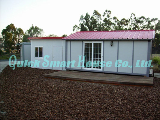 OEM Sandwich Panel Portable Modular Homes , Custom Office Prefab Houses