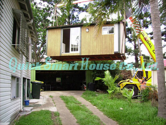 OEM Sandwich Panel Portable Modular Homes , Custom Office Prefab Houses