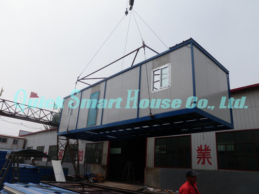 OEM Sandwich Panel Portable Modular Homes , Custom Office Prefab Houses