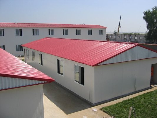 Simple Temporary Site Prefabricated Accommodation , Labor Portable Temporary Housing