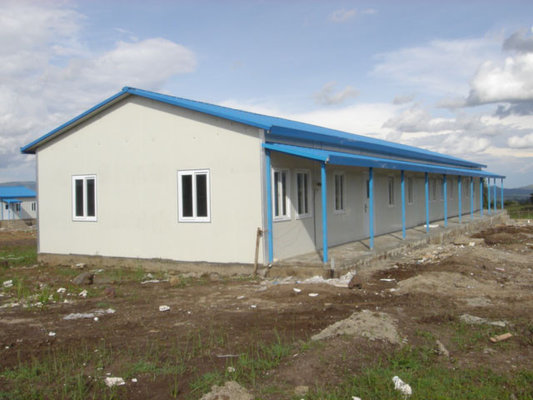 Simple Temporary Site Prefabricated Accommodation , Labor Portable Temporary Housing