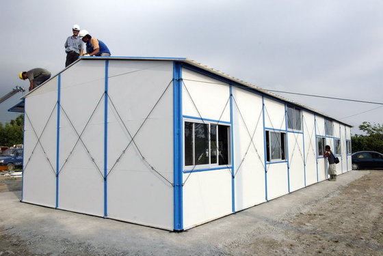 Low Cost Prefabricated Accommodation , Office K Or T Modular House