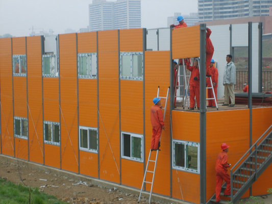 Color Steel Prefabricated Accommodation For Constructions Camping