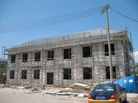 Light Weight Concrete Prefabricated House , EPS Cement Sandwich Panel Homes