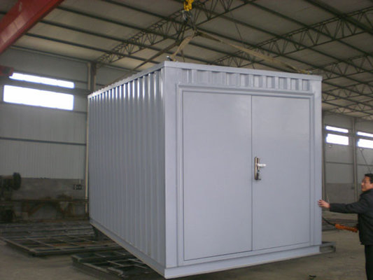Movable Steel Storage Sheds With Galvanized Corrugated Steel Roof