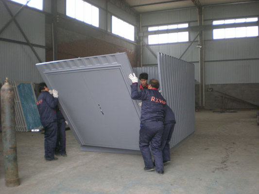 Movable Steel Storage Sheds With Galvanized Corrugated Steel Roof