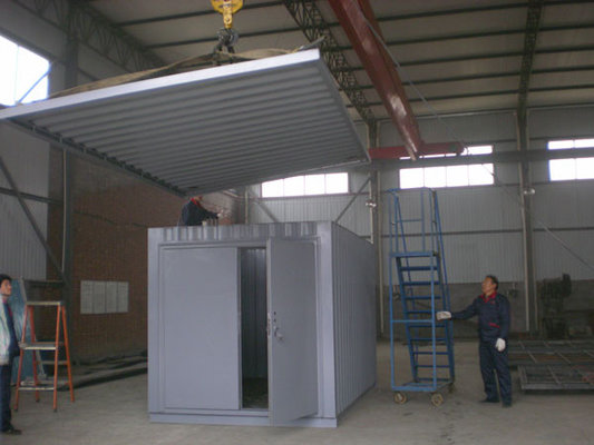 Movable Steel Storage Sheds With Galvanized Corrugated Steel Roof