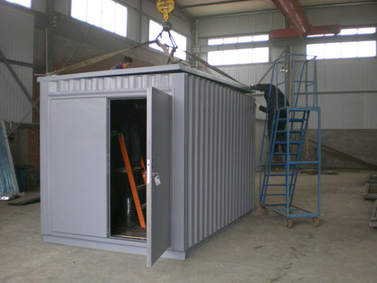 Movable Steel Storage Sheds With Galvanized Corrugated Steel Roof