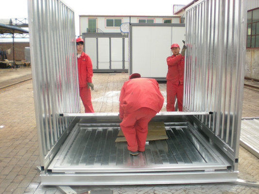 Flat Pack Steel Small Storage House As Prefab Workshop Waterproof