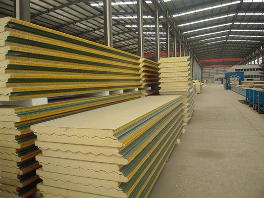 Polyurethane Pu Insulated Sandwich Panels With Flat / Corrugated Surface