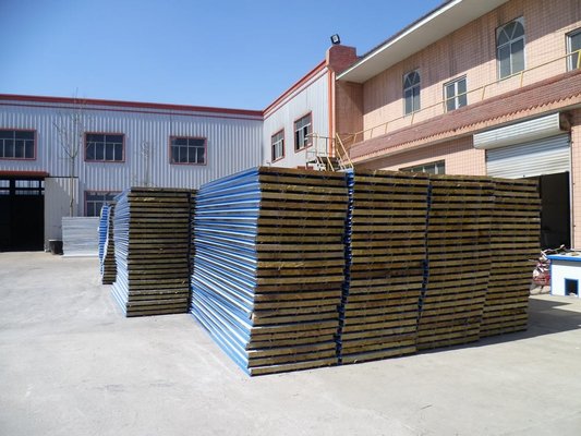White Insulated Sandwich Panels , Fireproof Rock Wool Sandwich Panel