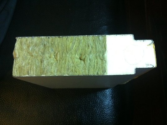 Durable Insulated Sandwich Panels , Rockwool Sandwich Panel With Pu Sealing