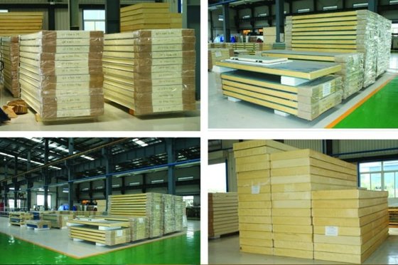 PU Insulated Sandwich Panels With Color Galvanized Steel Sheet