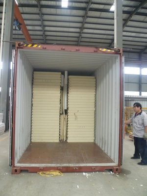 PU Insulated Sandwich Panels With Color Galvanized Steel Sheet