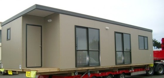Fireproof Portable Modern Modular Homes , Flat Roof Prefab House