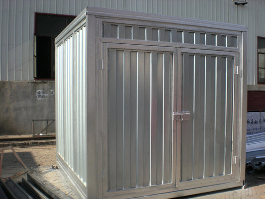 Economic Steel Storage Sheds , Galvanized Storage Container House