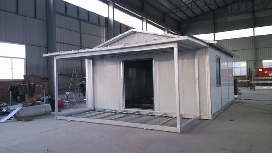 Small Prefabricated House Heat Insulation As Carport Easy Assembly