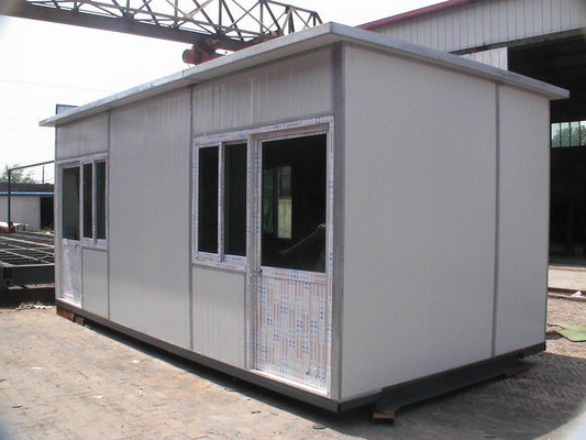 White Mobile Portable Modular Homes , Sloping Roof House CE & SGS