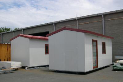 Sloped Roof Portable Prefab Modular Homes Easy Assembled As Shop