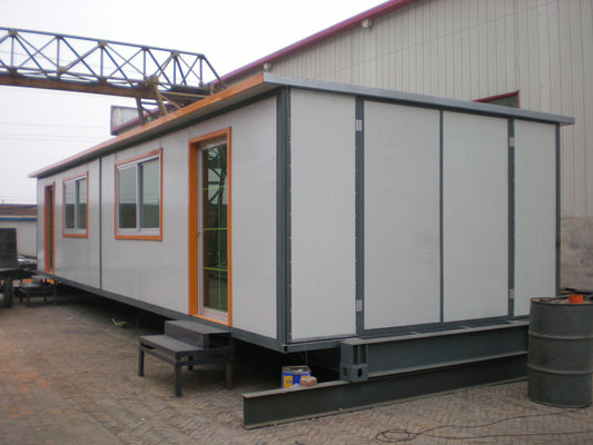 Sloped Roof Portable Prefab Modular Homes Easy Assembled As Shop