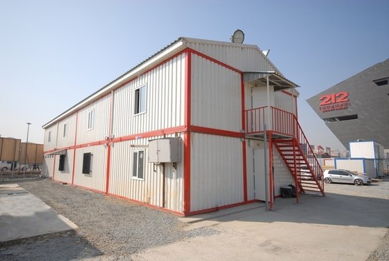 Residential Mobile Modular Homes Prefabricated Steel Frame Windproof