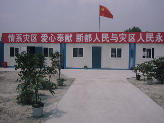 Residential Mobile Modular Homes Prefabricated Steel Frame Windproof