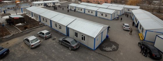 Completed Lifting Mobile Modular Homes For Shipping Waterproof