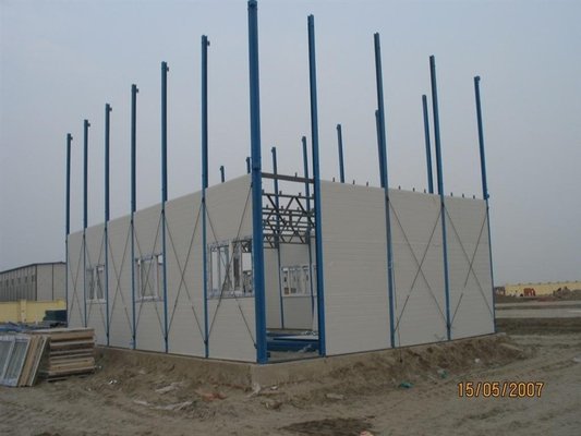 Light Steel Prefabricated Accommodation , Prefab House Construction
