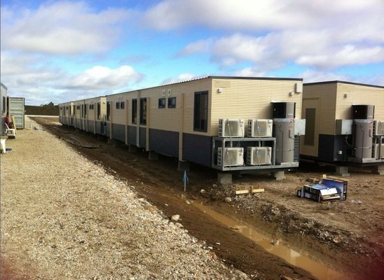 Anti-Rust Light Steel Structure House , Modern Prefab Villa With Patio