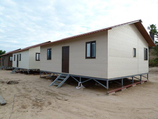 Light Durable Steel Prefab House For Family Living , Seaside Holiday Housing