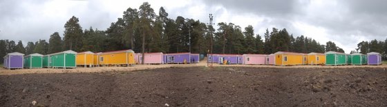 Light Steel Prefabricated Accommodation For Labors In Construction Field