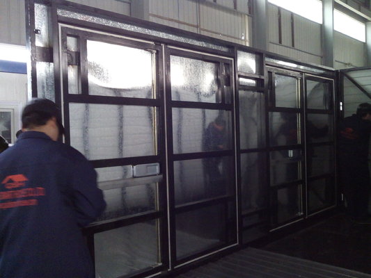 Durable Foldable Steel Storage Sheds Shipping Container Doors With Customized Design
