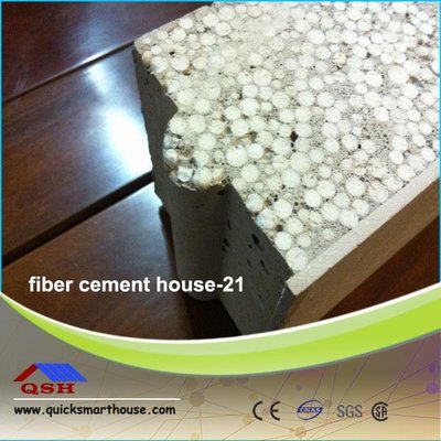 Waterproof Concrete Prefabricated House For Family Living With Cement Sandwich Panel