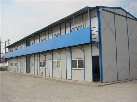 Labors Prefabricated Accommodation , Prefab Steel Dormitory Housing