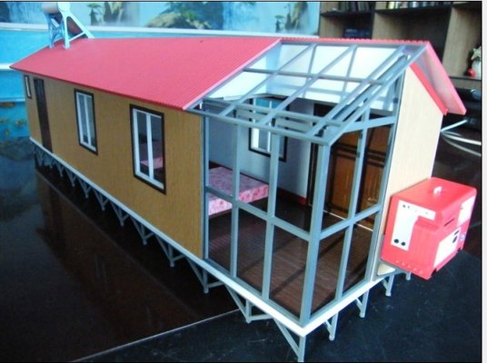 Strong Waterproof Light Steel Structure House, Prefabricated Holiday Housing