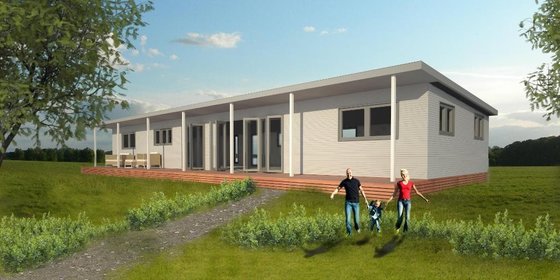 Mobile Light Steel Structure Villa , Sandwich Panel Metal Building Homes