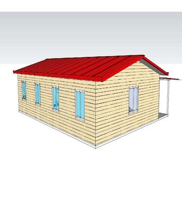 Temporary and Permanent Light Steel Structure Villa For Citizons