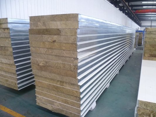 Mineral Wool Insulated Sandwich Panels For Steel Structure Panels