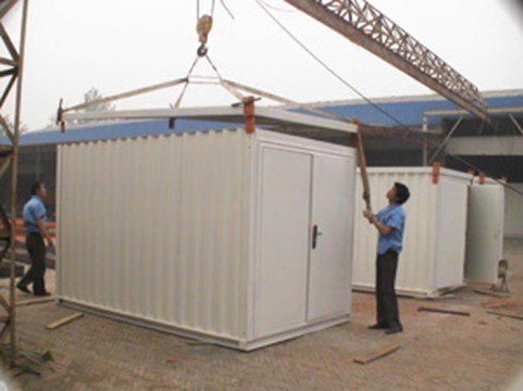 Movable Steel Storage Sheds With Galvanized Corrugated Prepainting Steel as Wall and Roof