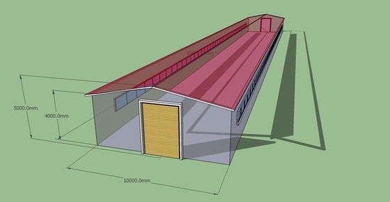 Light Steel Prefabricated Steel Buildings For Factory , Workshop
