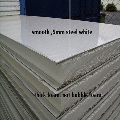 EPS Galvanized Insulated Sandwich Panels , Strong Corrosion Resistant Steel Sheet