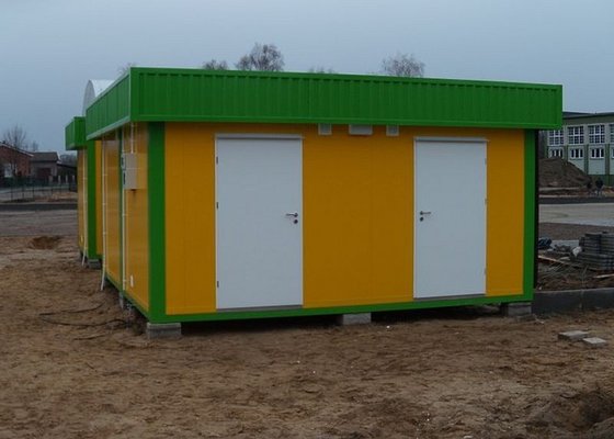 Residential Mobile Modular Homes , Prefabricated Modular House With Steel Frame