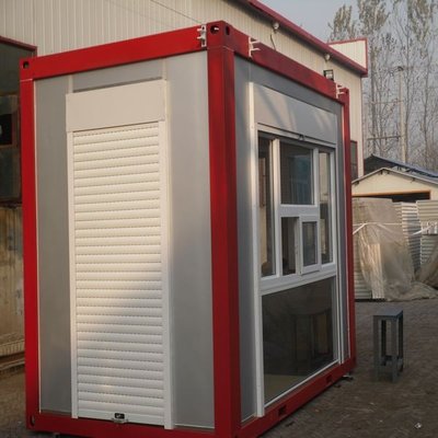16ft Folding Container Kiosk , Light Portable Cube With Roller Door
