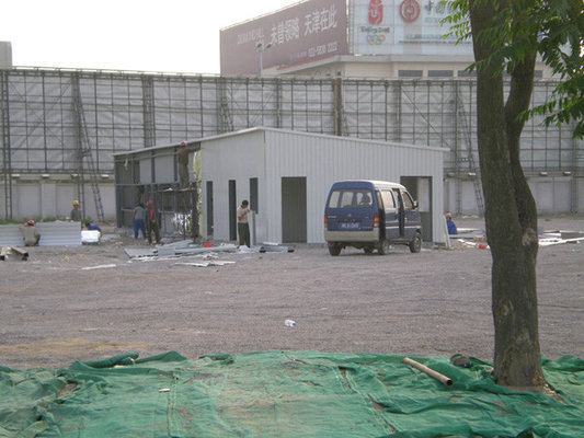 Color Steel Prefabricated Accommodation , Light Durable Constructions Camping