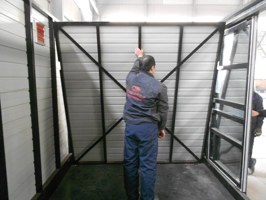 Folding Steel Carport Garage 16ft For Construction Tools Boxes