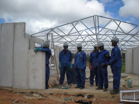 Waterproof Concrete Prefabricated House Lightweight For Accommodation Units